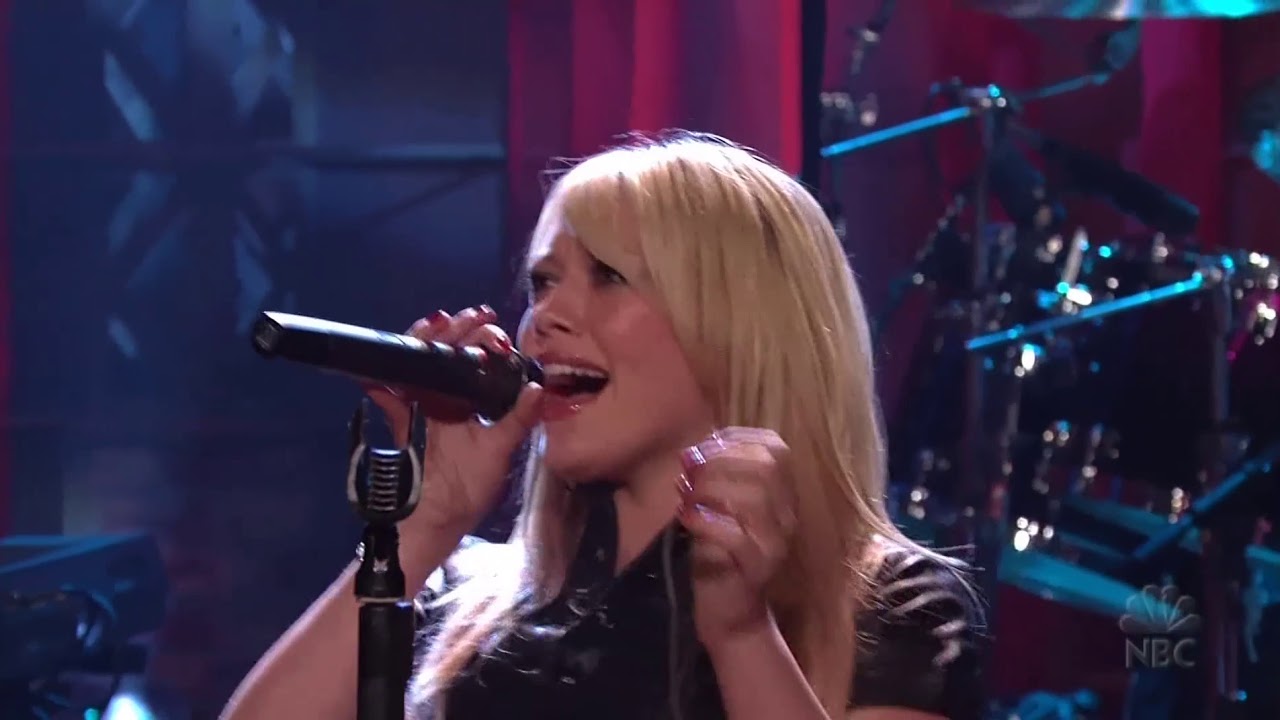 Hilary Duff Fly live on Jay Leno 50TH Anniv HD 720p - YouTube