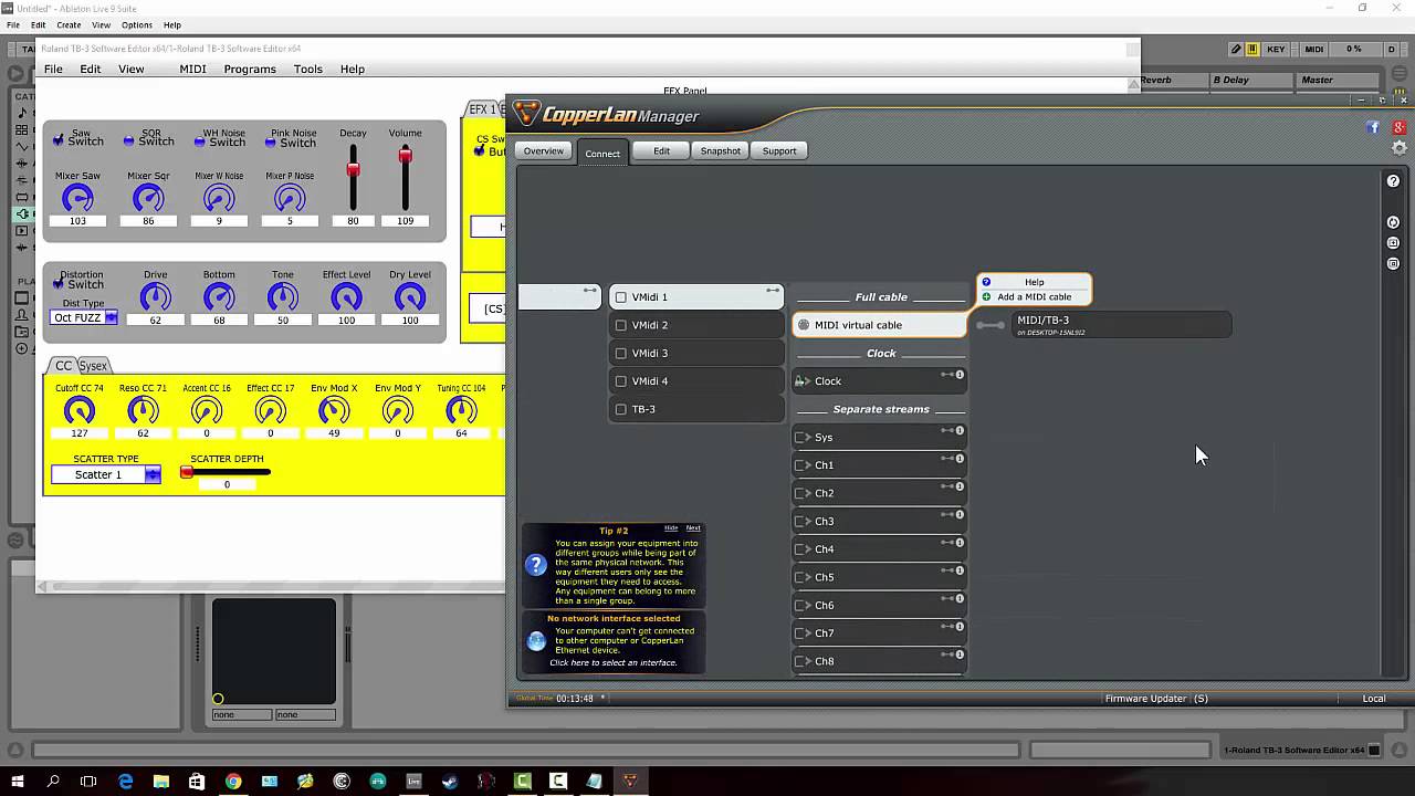 Memory Splice Roland TB-3 Software Editor Setup Video for Ableton Live ...