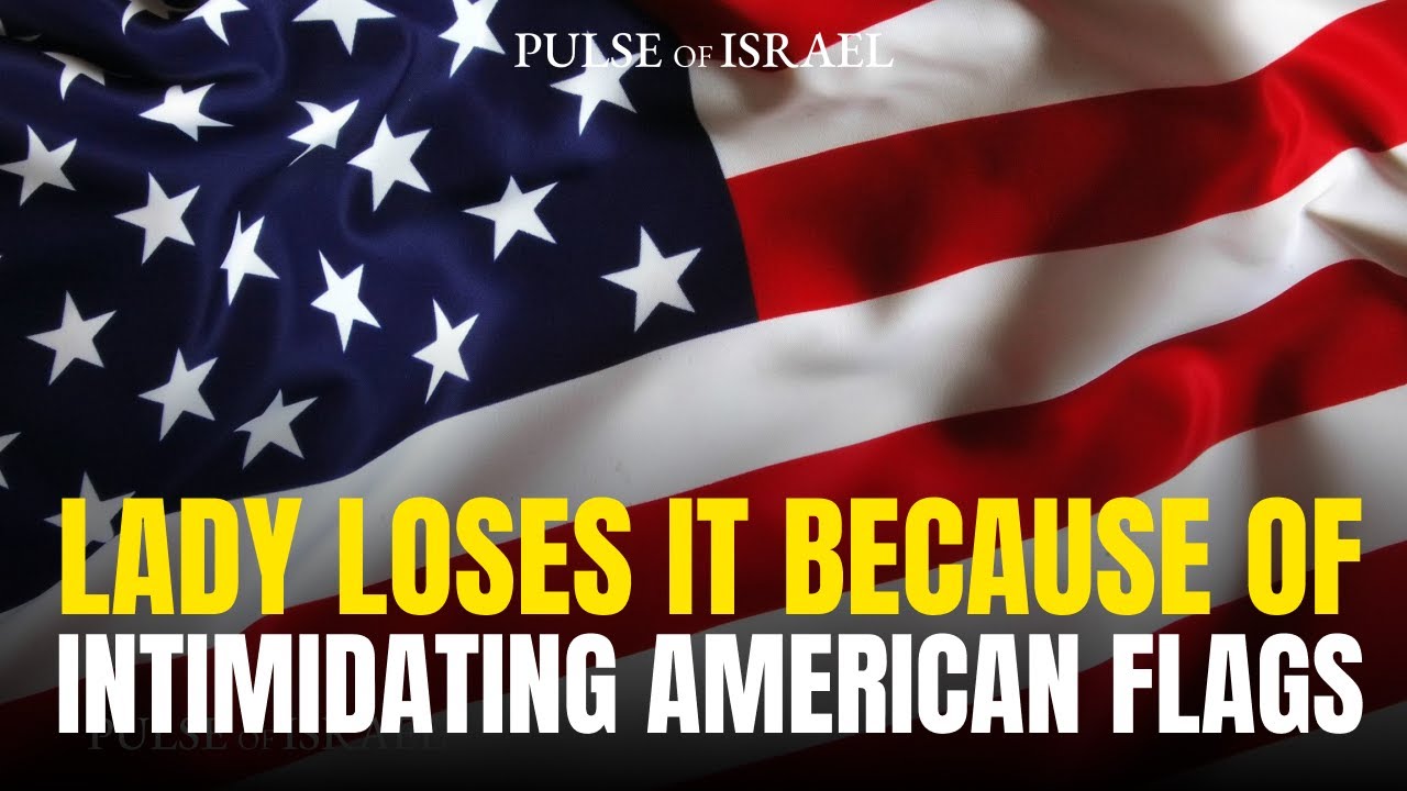 Lady Loses it Because of "Intimidating" American Flags - YouTube