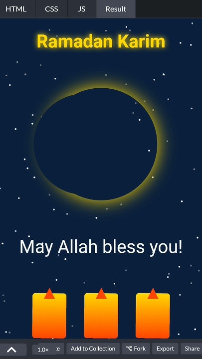 Ramadan Karim | Ramadan Mubarak 2025 | wishing you a blessed month using HTML css and javascript ...