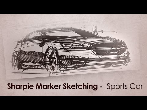 How to Draw Cars with a Sharpie Marker Video 3