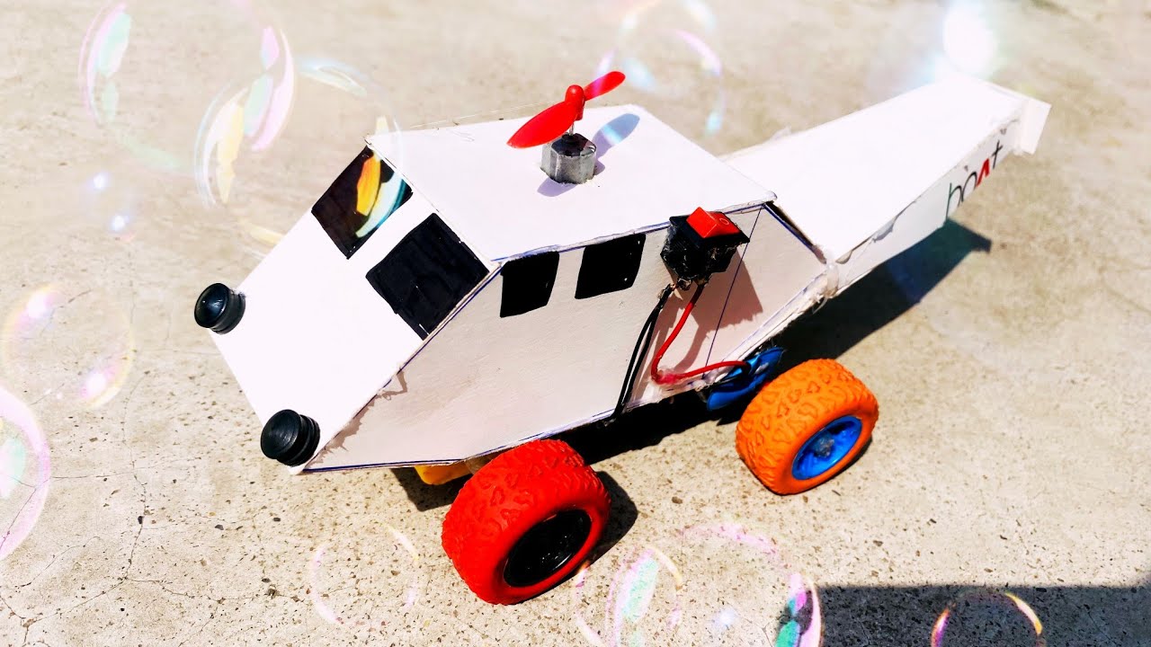 Make a helicopter with paper and DC motor. Diy crafts at home. - YouTube