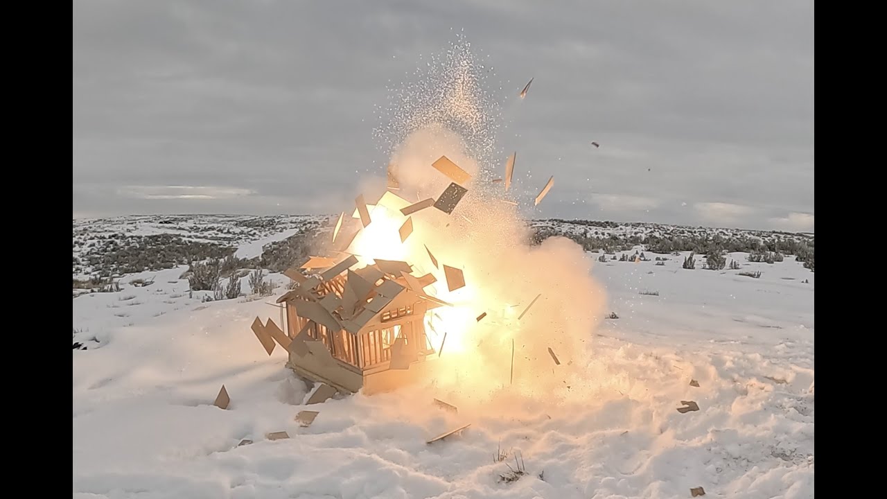 BLOWING UP a HOUSE with Tannerite - YouTube