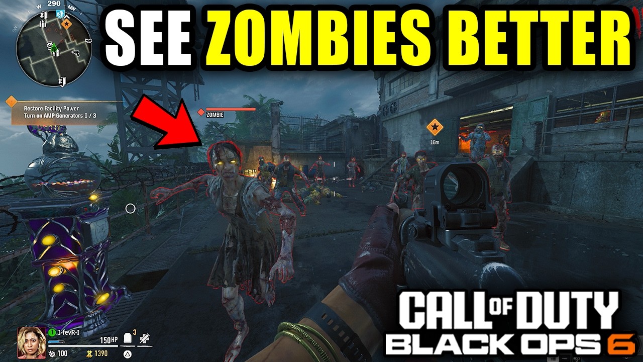 How To See Zombies Better On COD Black Ops 6 (Outline Zombies!) - YouTube