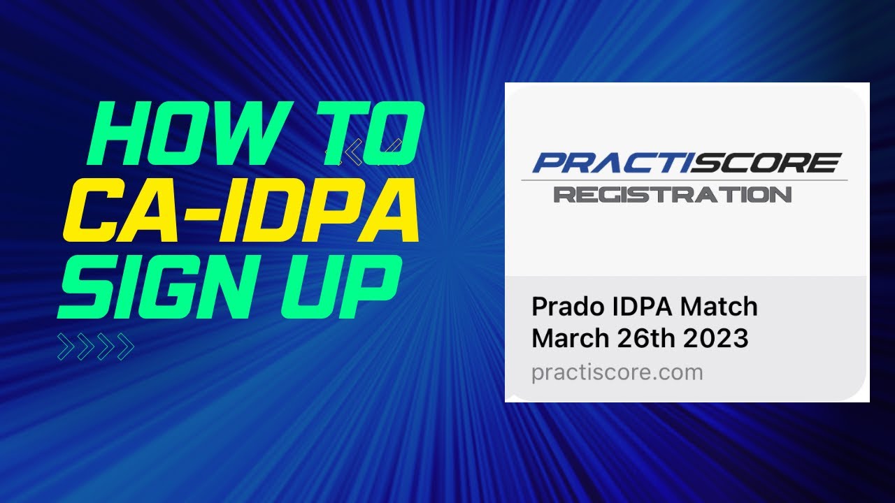 HOW TO SIGNUP FOR MY FIRST IDPA MATCH - YouTube
