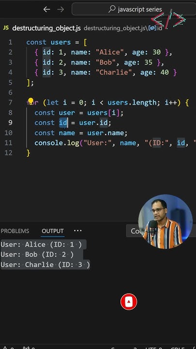 🔍🔍 Unpacking Objects Exploring Destructuring In Javascript 🔍🔍 Telugu Codewithkg Youtube