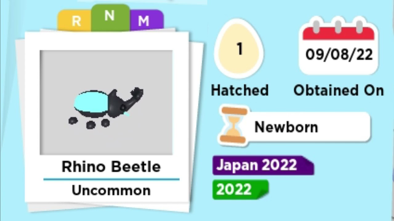 Rhino Beetle Neon & Mega Neon in Adopt me - YouTube