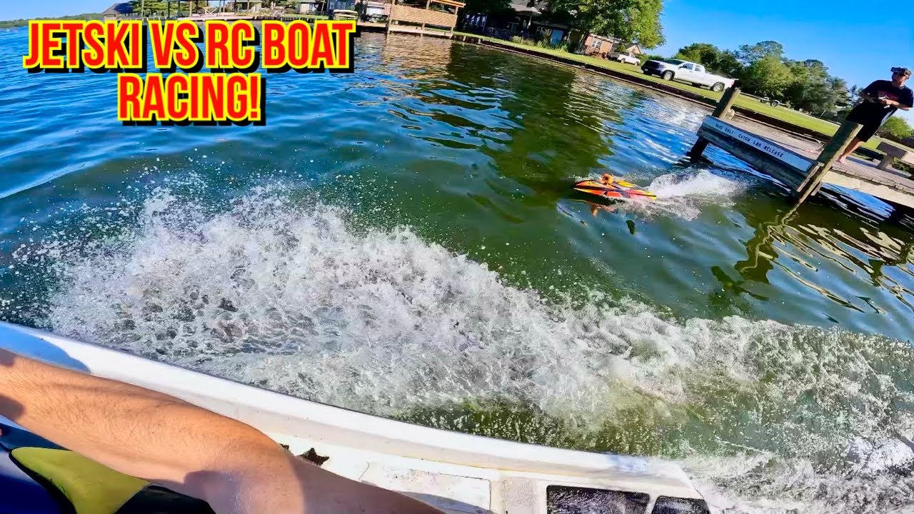Jet Ski Vs RC Speed Boat RACE - YouTube