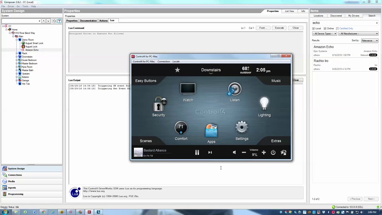 Programming Amazon Echo With Control4. - YouTube