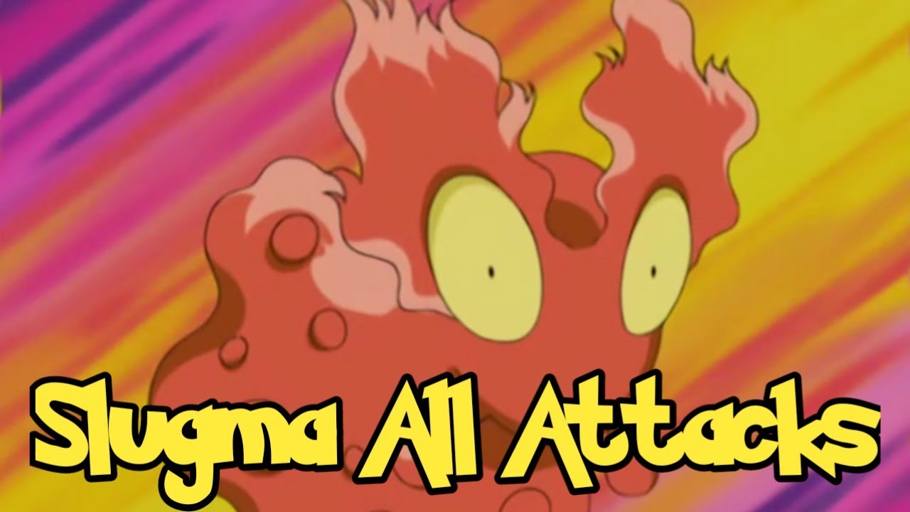 Slugma All Attacks [Pokemon] - YouTube