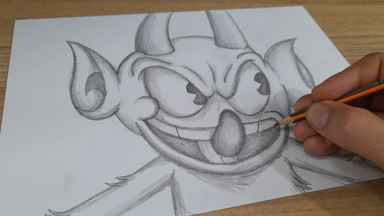 COMO DESENHAR DEVIL DO JOGO CUPHEAD | PASSO A PASSO - YouTube