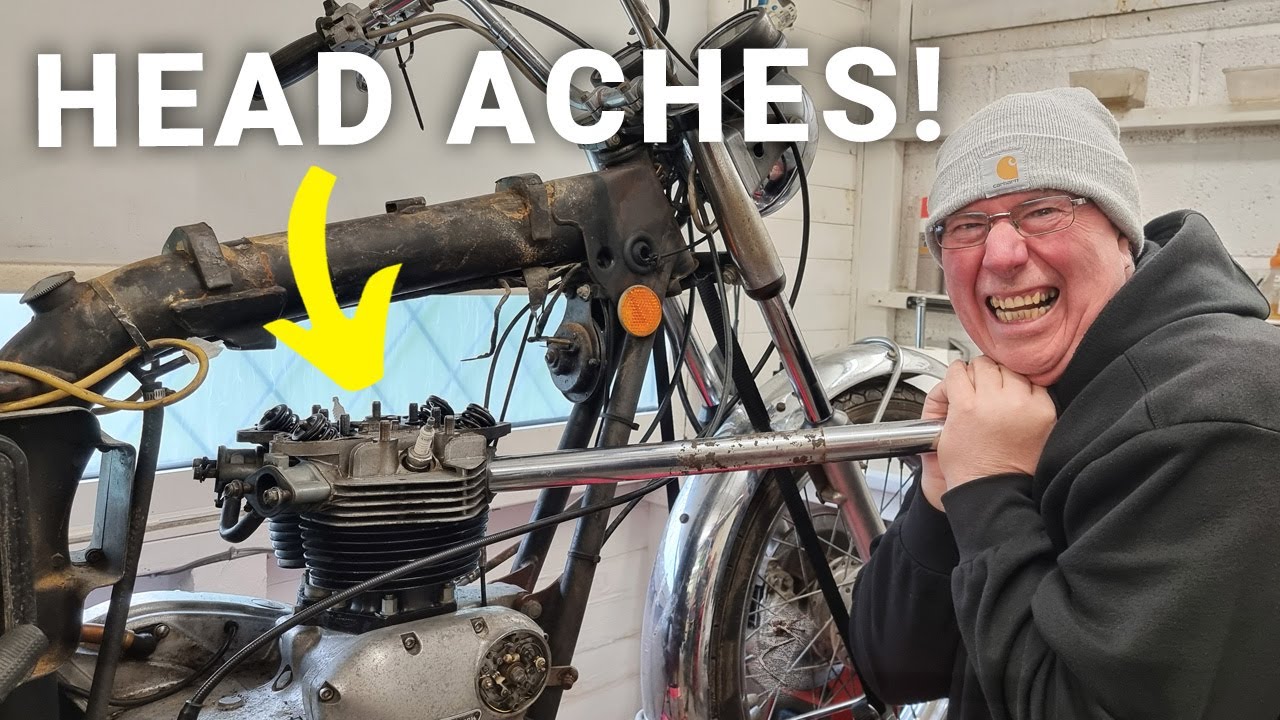 Stripping Down My Barn Find Triumph T140 Bonneville to Remove Cylinder ...