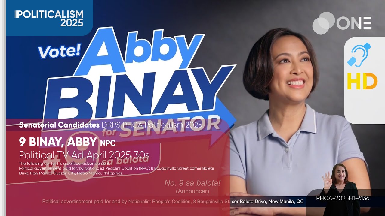 BINAY, ABBY (NPC) Political TV Ad April 2025 30s [BCC/HD] - YouTube