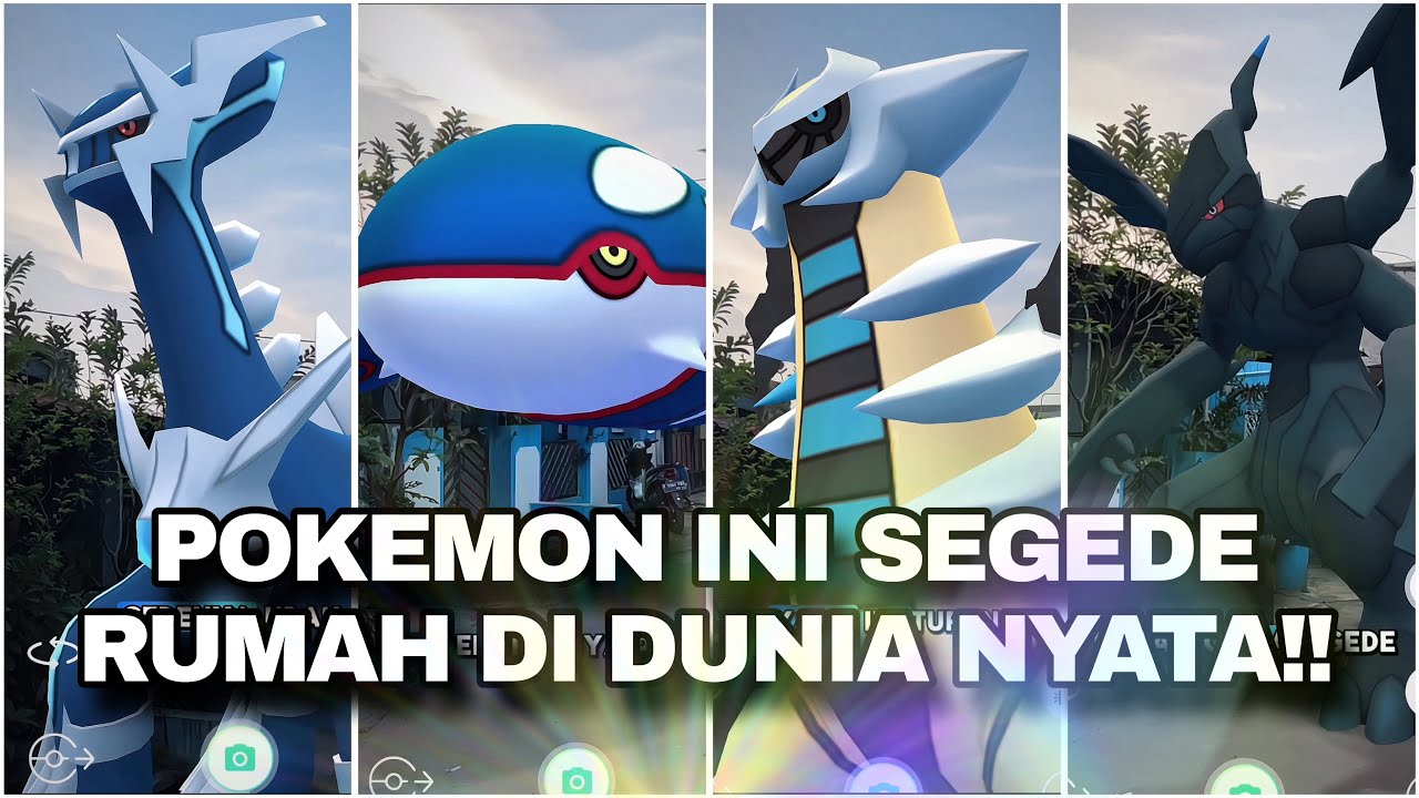 POKEMON BERUKURAN BESAR !! Lebih tinggi dari rumah !! 😖 - YouTube