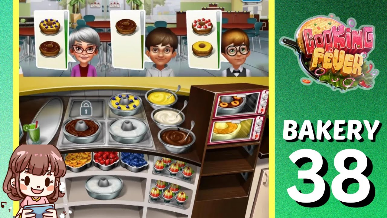 Cooking Fever Bakery Level 38 Gameplay | No Boosters 🍩🍵 - YouTube