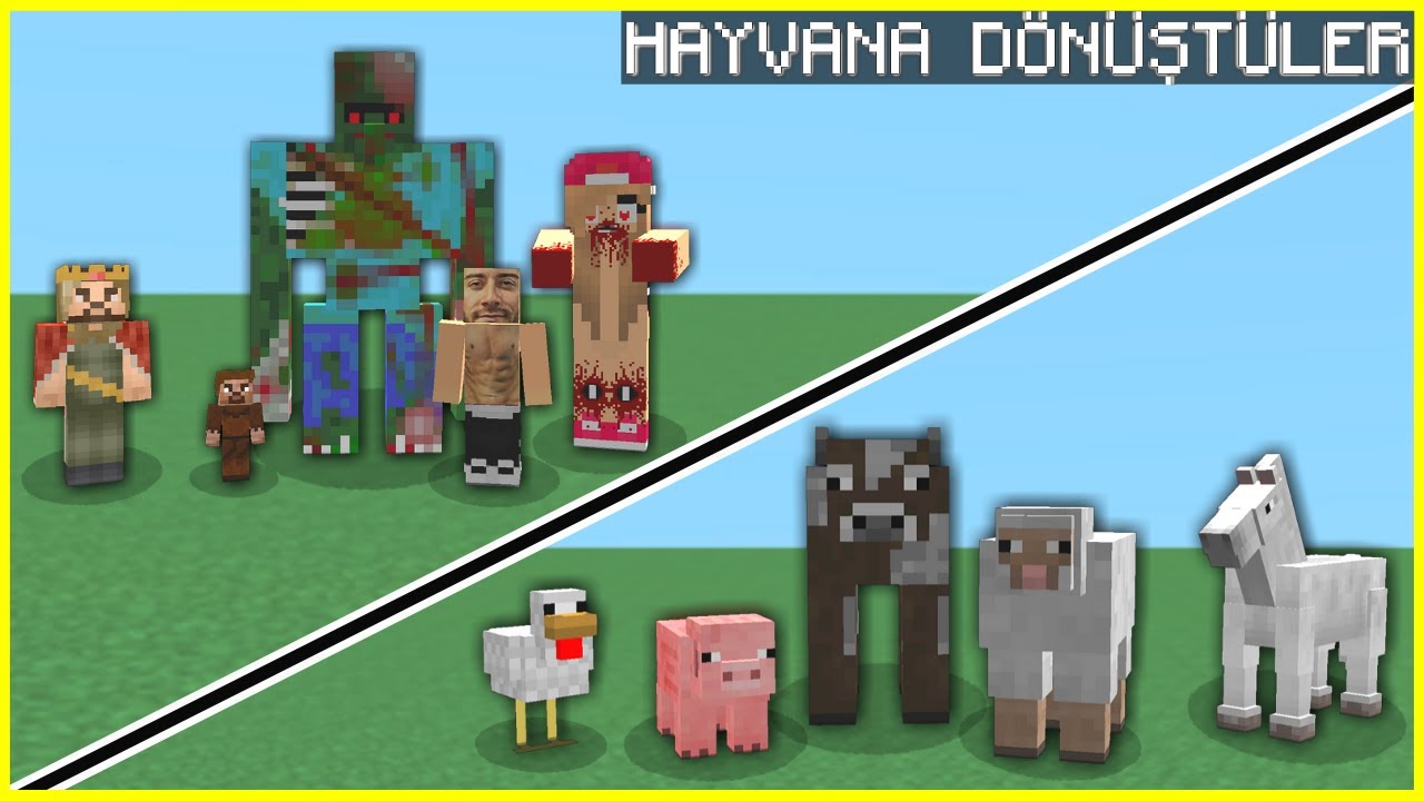 ŞEHİRDEKİ HERKES HAYVANA DÖNÜŞTÜ! 😱 - Minecraft - YouTube