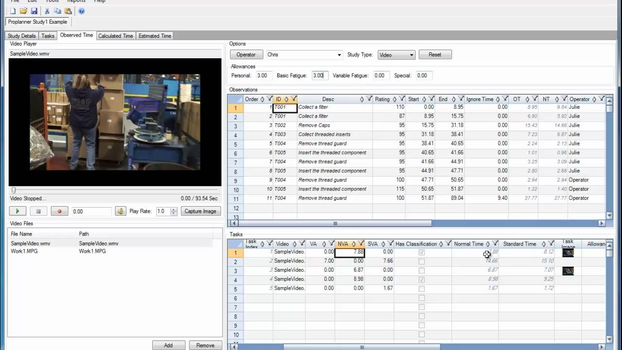 Proplanner ProTime Estimation - How to Set Task Allowances - YouTube