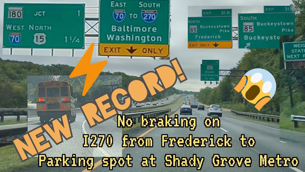NO BRAKES!! All the way down interstate 270 from Frederick to metro ...