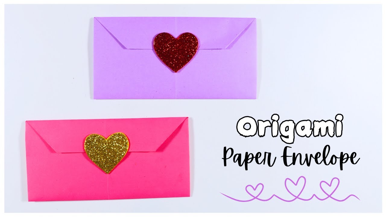 Origami Envelope Tutorial | Valentine's Day DIY Craft - YouTube