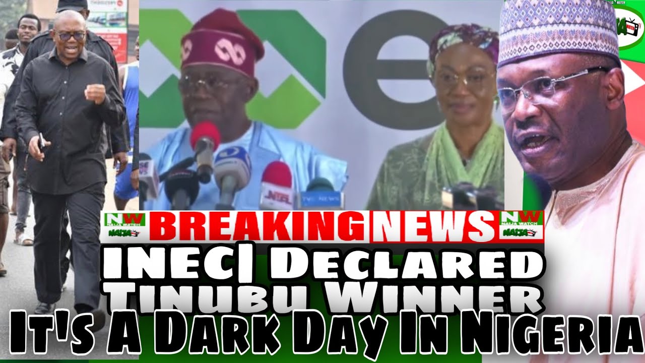 (1-3-23) BREAKING| INEC| Declares Tinubu Winner Of 2023 Presidential ...