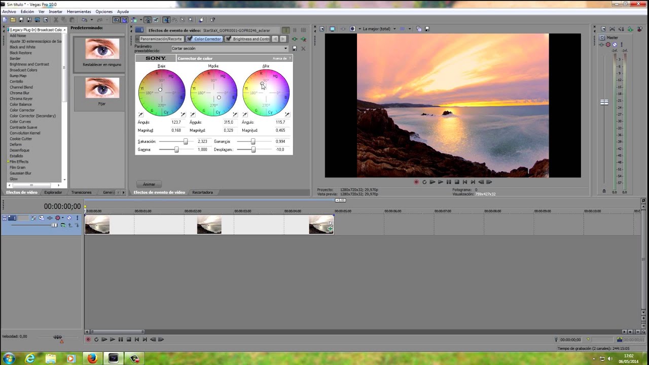 Color Corrector Sony Vegas (Español) - YouTube