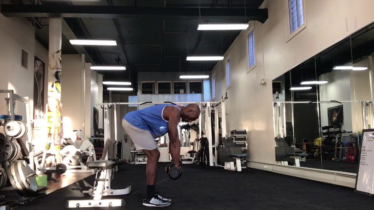 Dumbbell Bent Over Wide Rows - YouTube