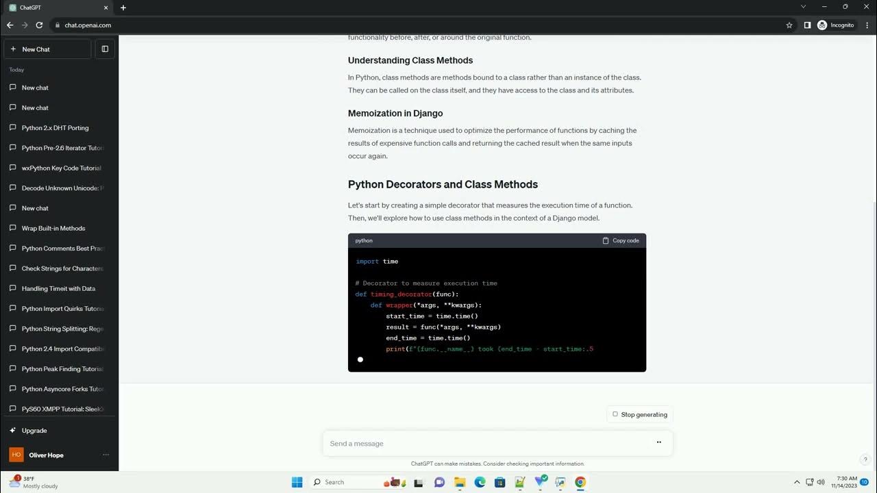 Python decorators and class methods and evaluation django memoize - YouTube