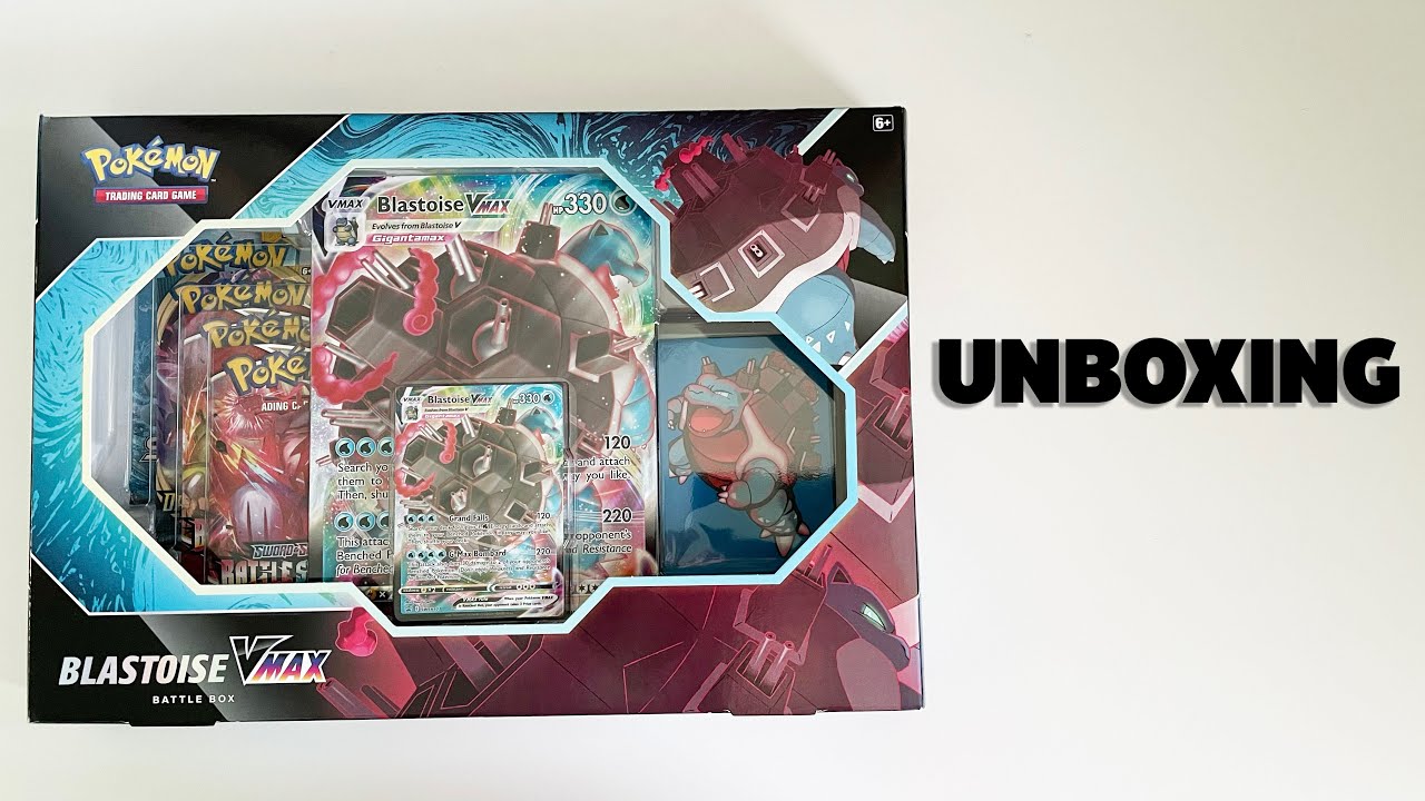 Unboxing Pokemon TCG Battle Styles Blastoise VMAX Battle Box! - YouTube