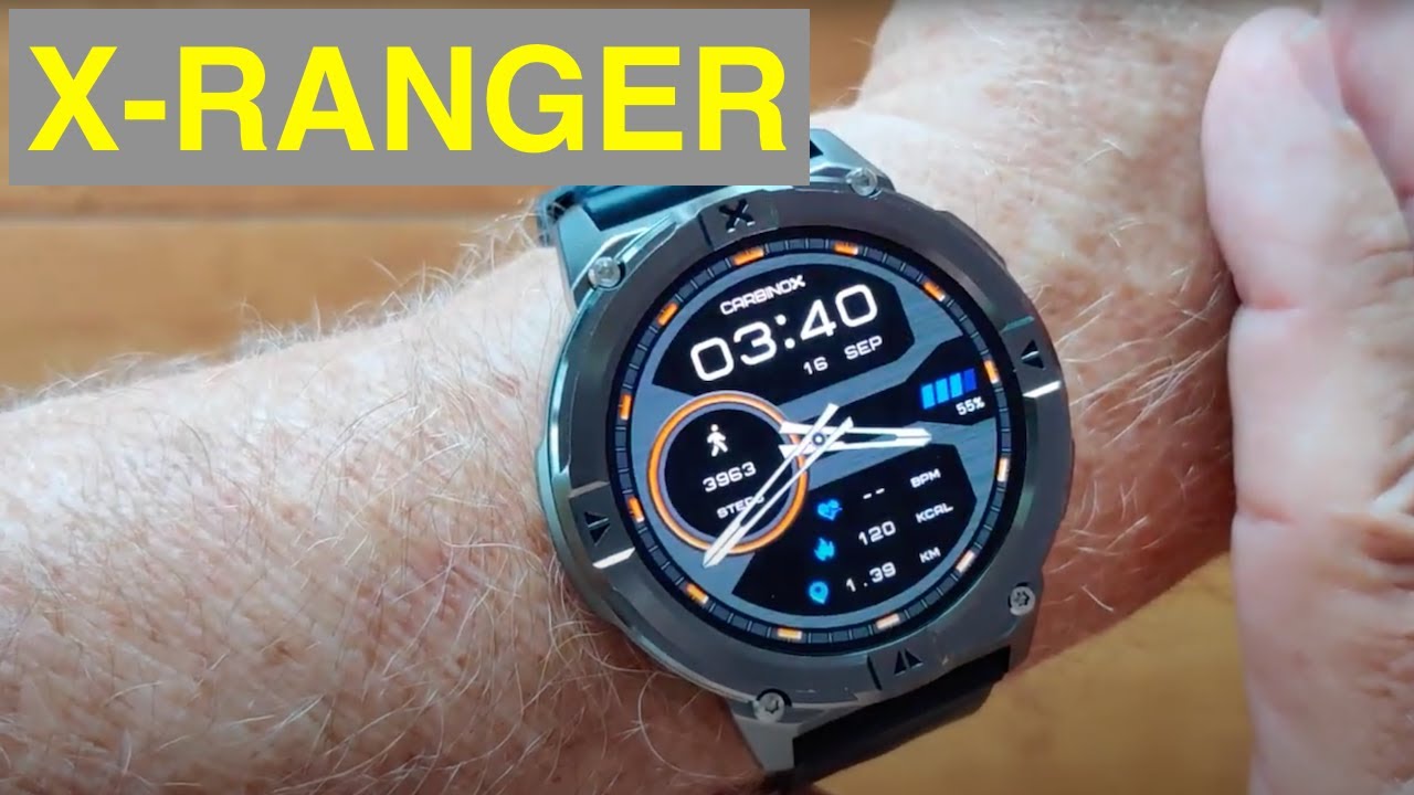 CARBINOX X-RANGER Rugged AMOLED Always-On Round Swimming Military Grade ...