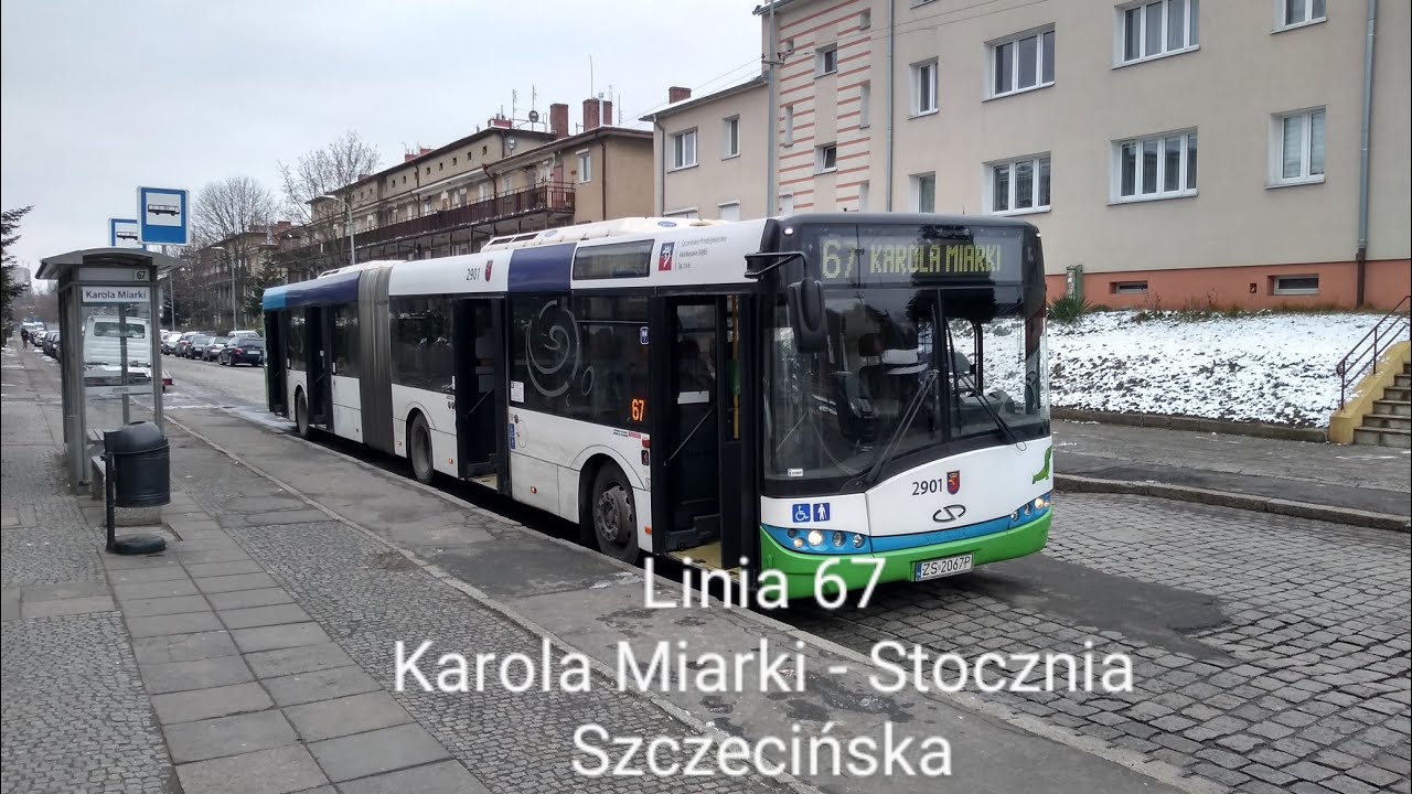 Autobusem po Szczecinie - linia 67 (Miarki - Stocznia) #2901 - YouTube