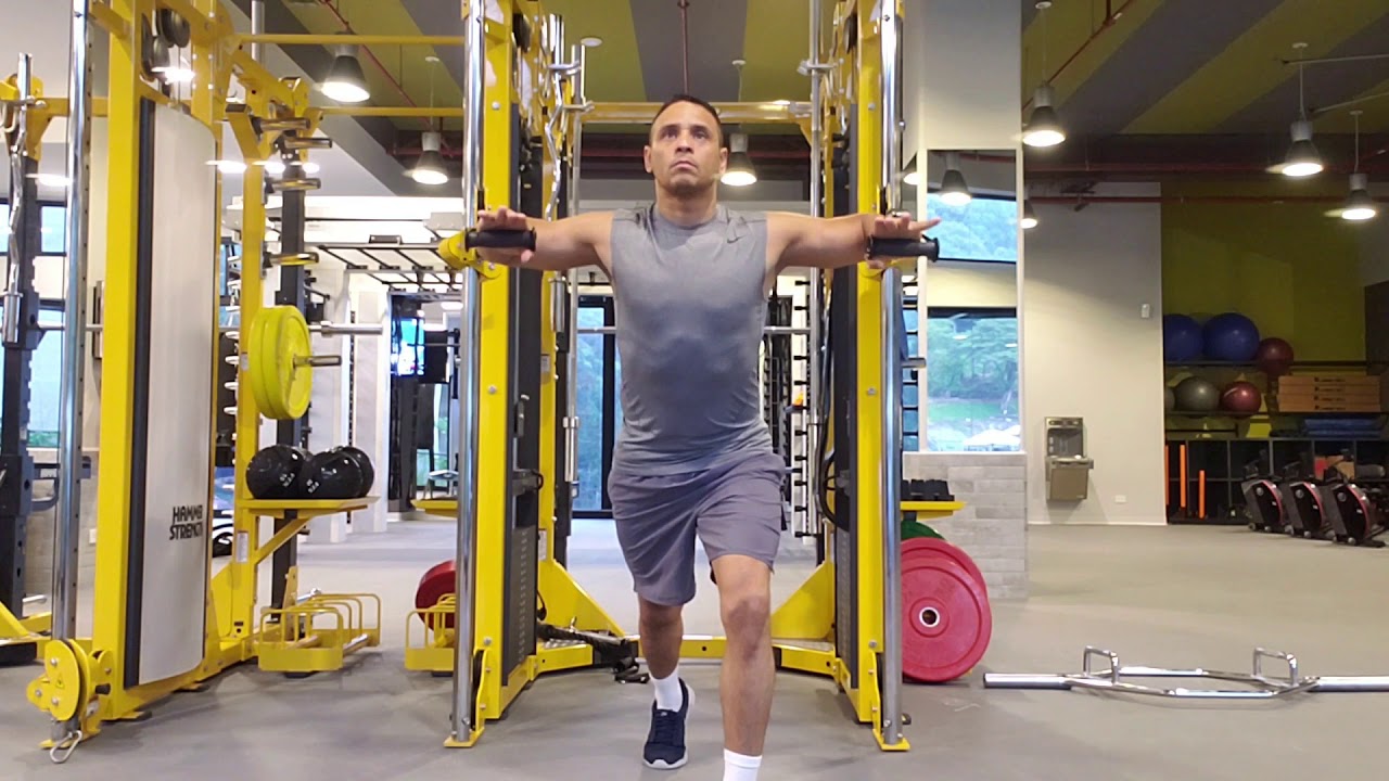 Press de pecho con cables - YouTube