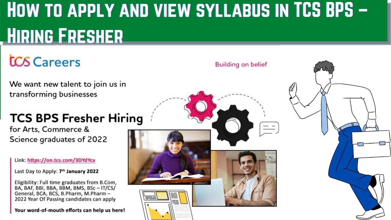 How to apply and view syllabus in TCS BPS – Hiring Fresher of B.Pharm ...