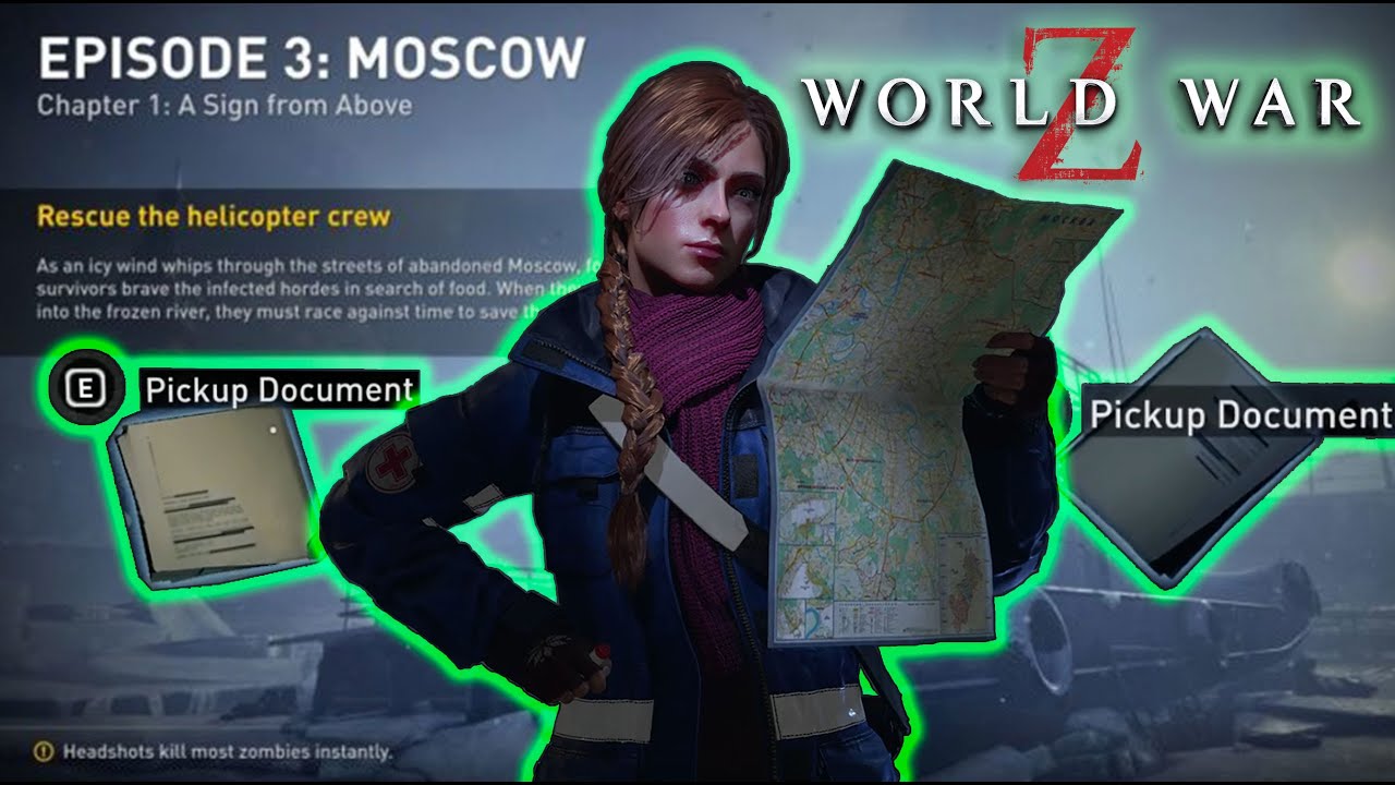 World War Z Aftermath | 10 Documents Locations in Moscow 1 | A Sign ...