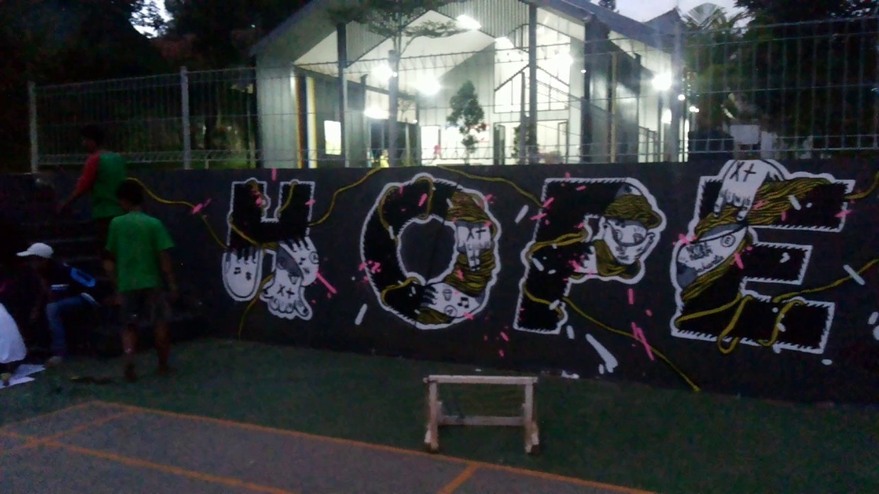 Mempercantik RPTRA dengan Mural - YouTube