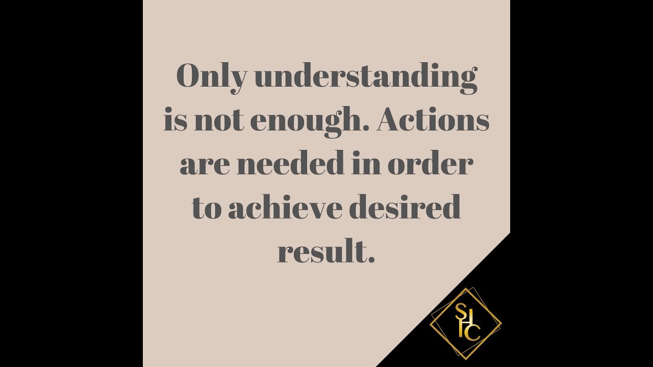Success habits journey. Episode 96 - understanding vs action - YouTube