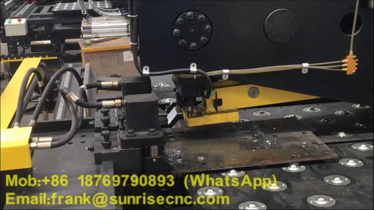 SUNRISE CNC TPPD103 CNC Punching Machine For Steel Plates - YouTube
