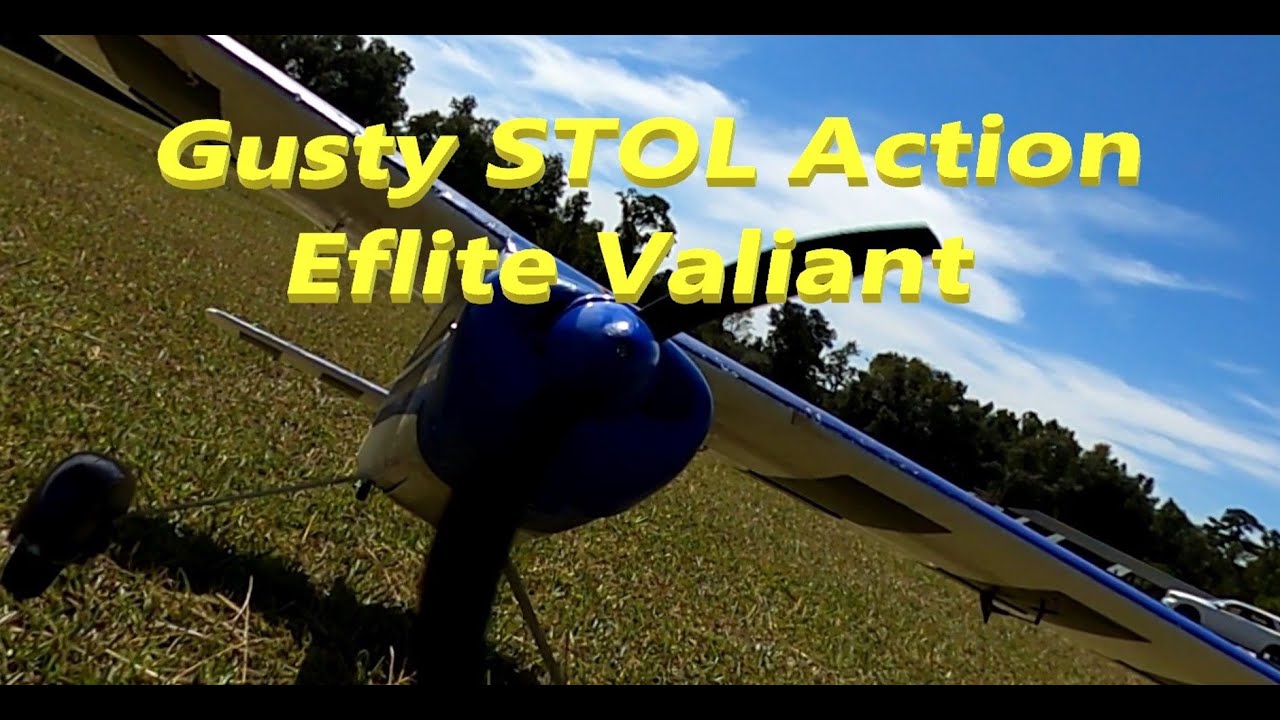 Strong Gusts STOL Eflite Valiant Multiple Cameras of Monkey Stuff - YouTube