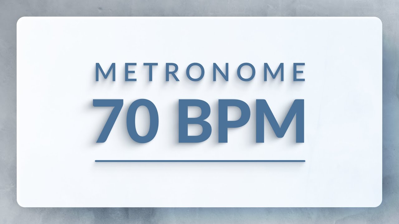70 Bpm - Metronome - YouTube