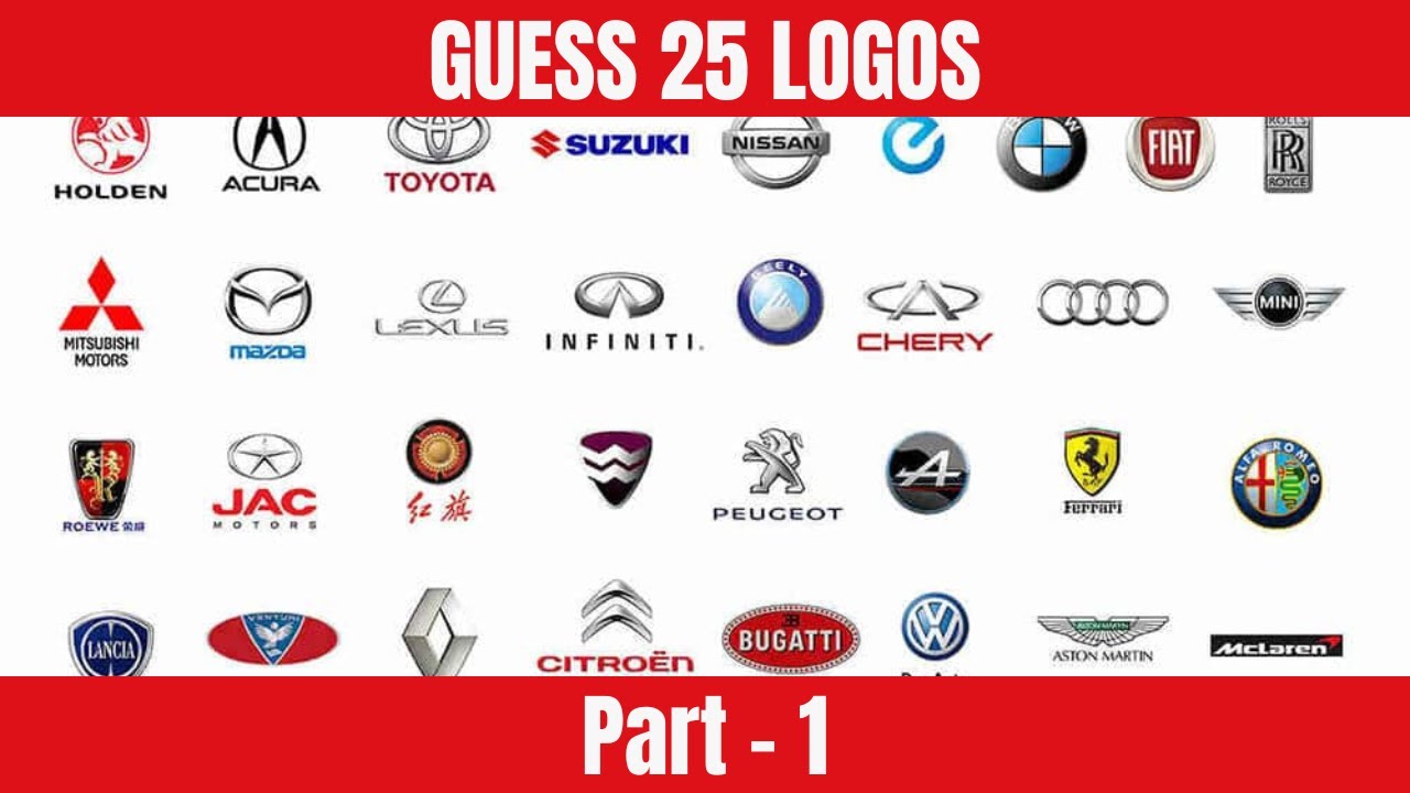 Guess The 25 Logos || Quiz Part-1 || How Many Do You Know? 🤔 🌎by Cyber ...