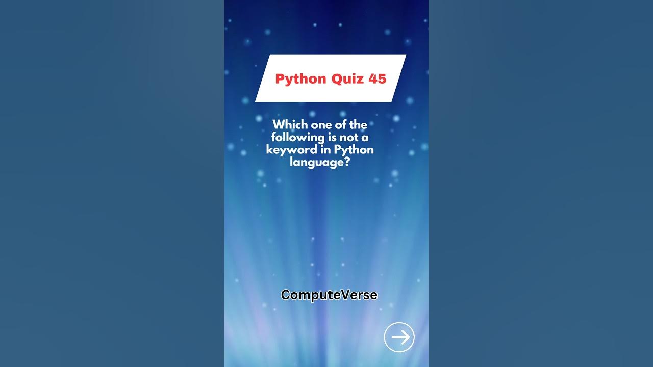 Python Quiz 45 Python Keywords And Eval Function Eval Function