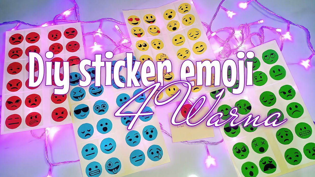 HOW TO MAKE YOUR OWN EMOJI STICKERS🍀| Kurnia Jukie🇮🇩 - YouTube