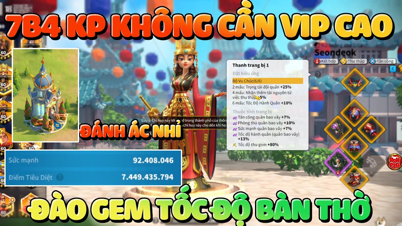 Đào Gem Tốc Độ Bàn Thờ Với Set Đồ Cam Farm! Người Chơi Này Đã Kiếm 7B4 Kill Points Rise of ...