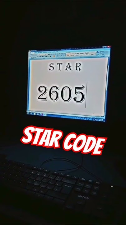 star code number - YouTube