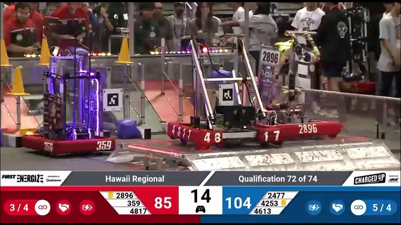 FRC 2023 First Robotics Competition Q72 Hawaii Regional - YouTube