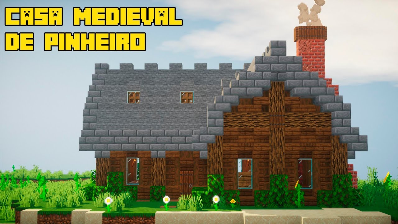 MINECRAFT Tutorial: Construindo uma casa medieval de pinheiro! - YouTube