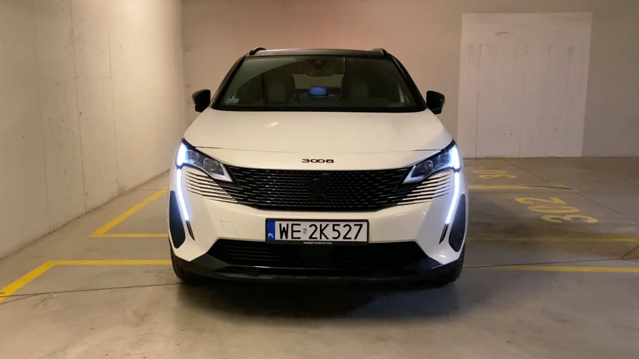 2021 Peugeot 3008 HYbrid4 GT - FULL LED lights effects, ambient ...