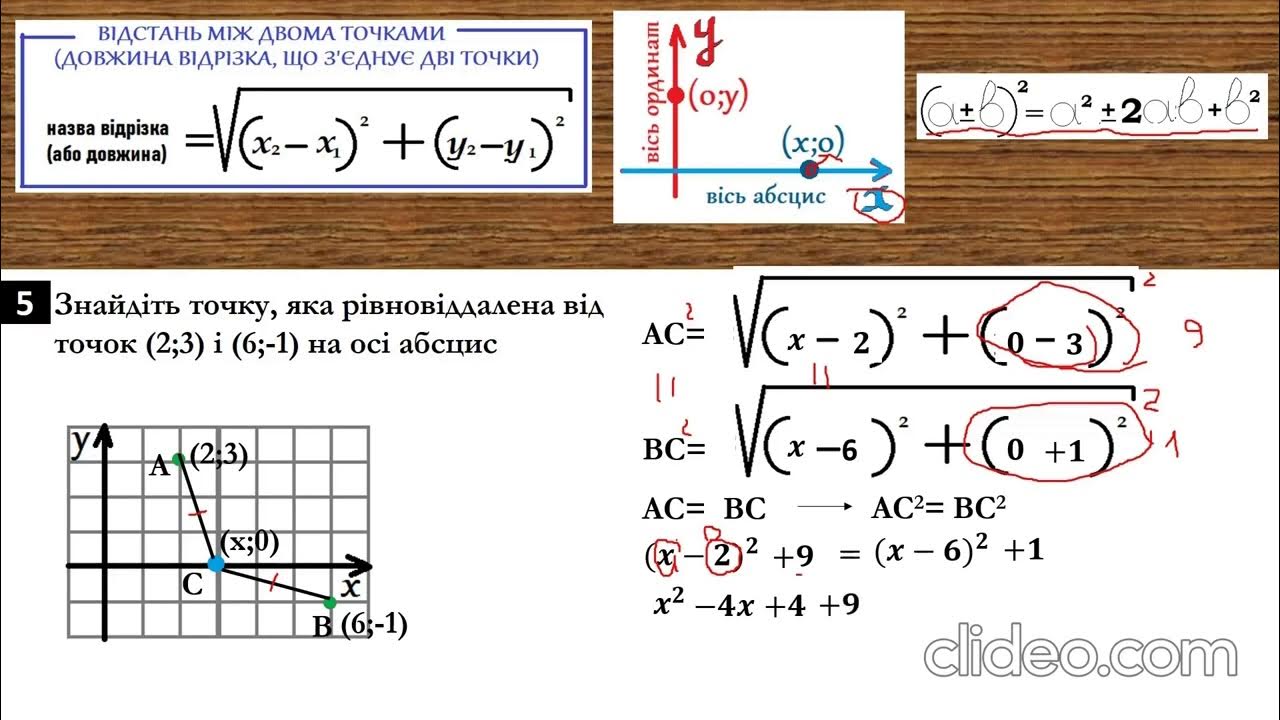 Відстань між точками із заданими координатами 3 Youtube