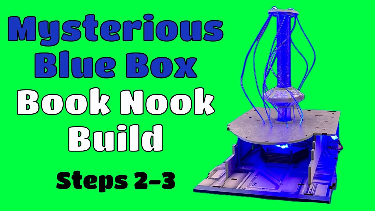 Mysterious Blue Box Book Nook Build: Steps 2-3 - YouTube