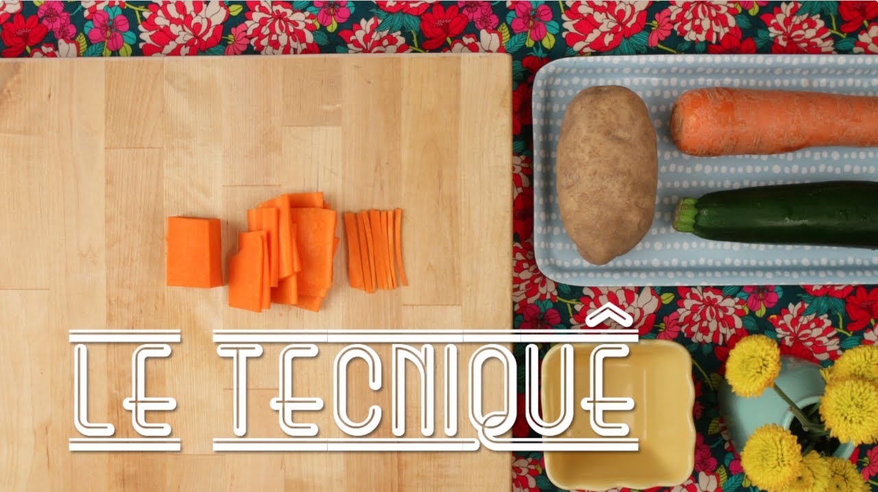 Knife techniques- How to Julienne Vegetables - YouTube