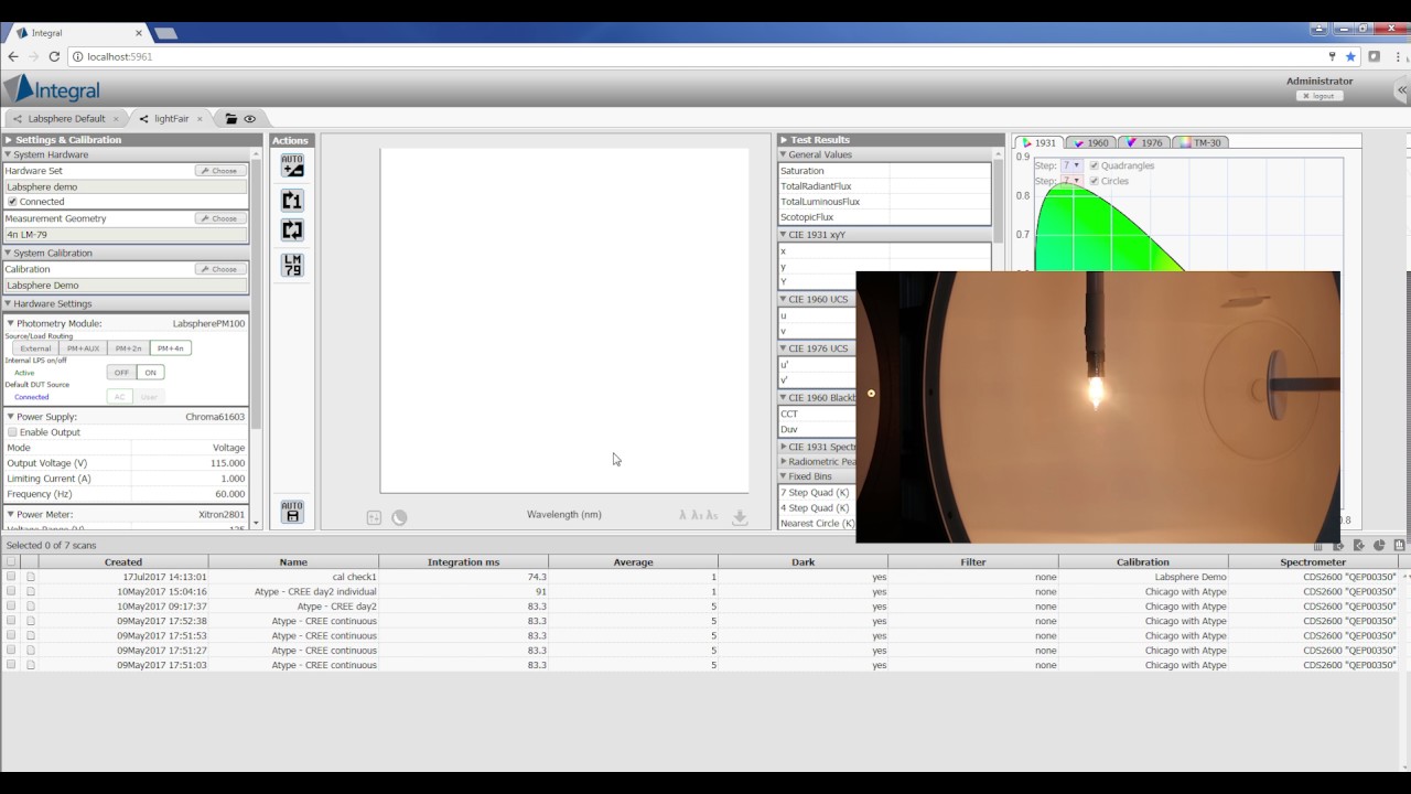 Checking Calibration with Labsphere's Integral Software - YouTube